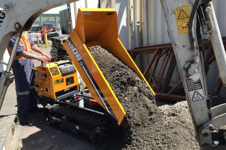 Yamaguchi compact tracked mini dumpers thrive in tight spaces ...
