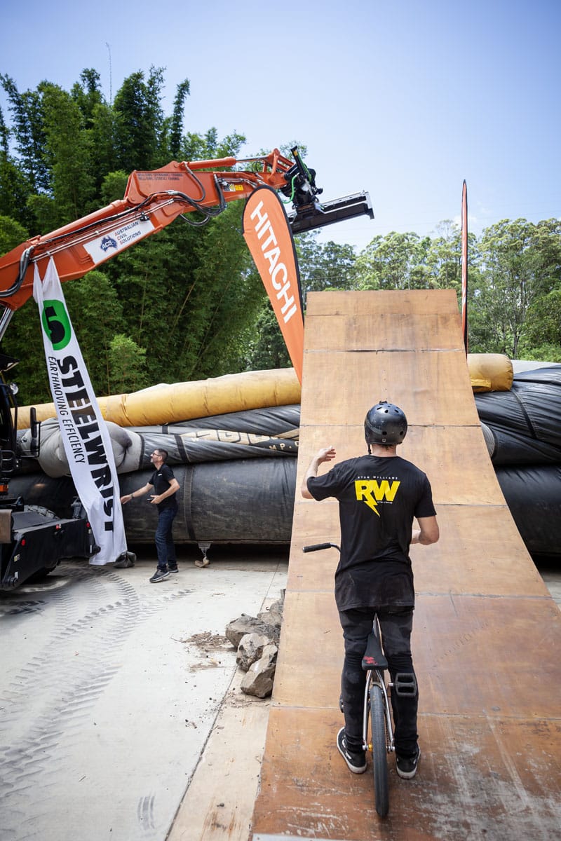 Hitachi and Ryan Williams - Landscape Contractor