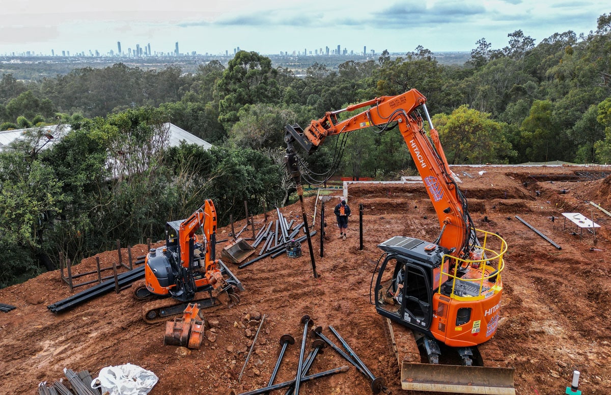 Hitachi and Pryme Earthworks - Landscape Contractor
