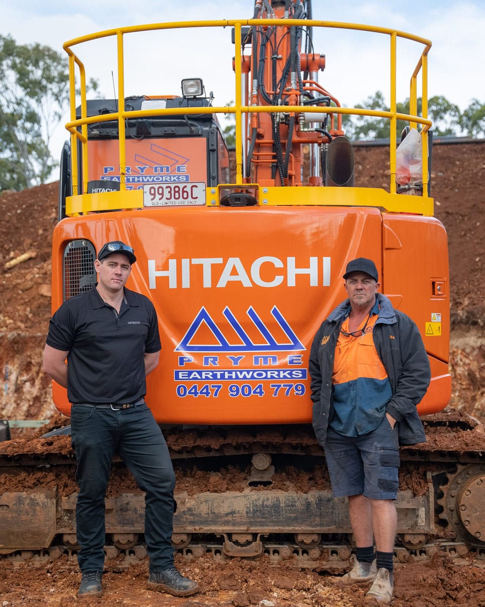 Hitachi and Pryme Earthworks - Landscape Contractor