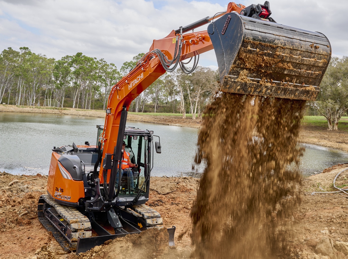 Hitachi ZAXIS-7 compact excavators - Landscape Contractor