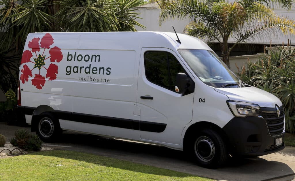 Master Van at work - Landscape Contractor