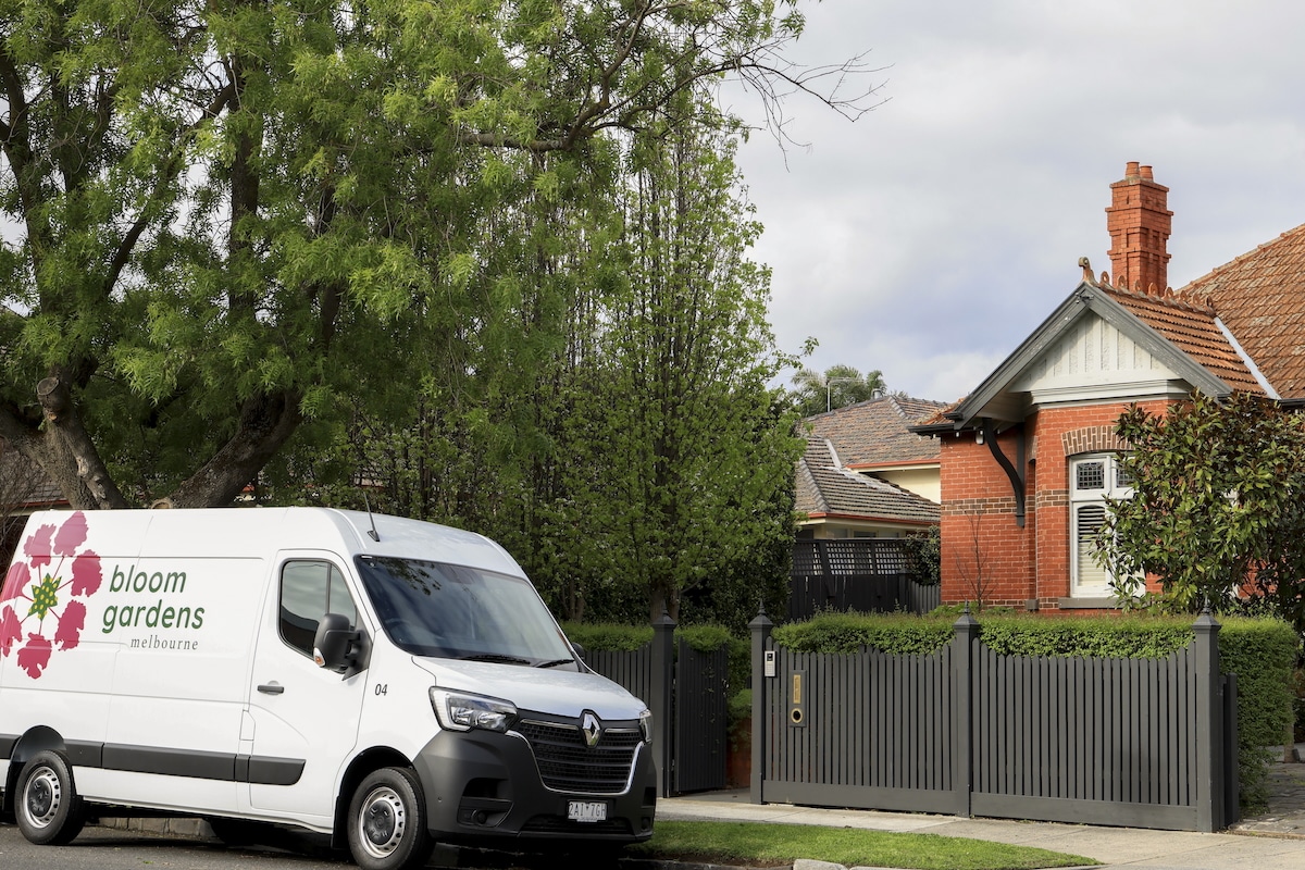 Master Van at work - Landscape Contractor